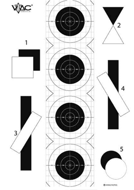 Viking Tactics VTAC Double Sided Tactical Target – Cardboard- Pack of ...